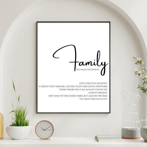 Family Quote Print - Etsy