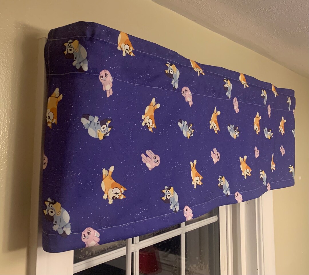 Bluey Window Valance 11.5 by 41. - Etsy