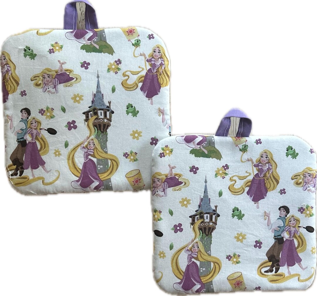 Pair of Disney Tangled Pot Holders Trivet, Potholder. Rapunzel, Flynn ...