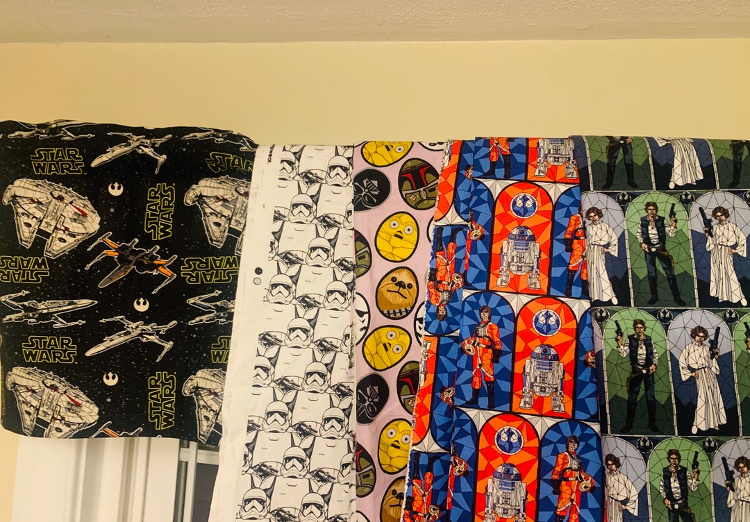 Star Wars 14 Window Valance. 5 Different Star Wars Fabrics to Choose ...