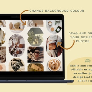 Vision Board Desktop Wallpaper | Customizable, Canva Template | Desktop ...