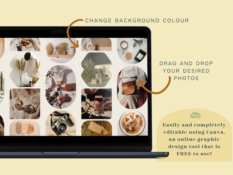 Vision Board Desktop Wallpaper | Customizable, Canva Template | Desktop ...