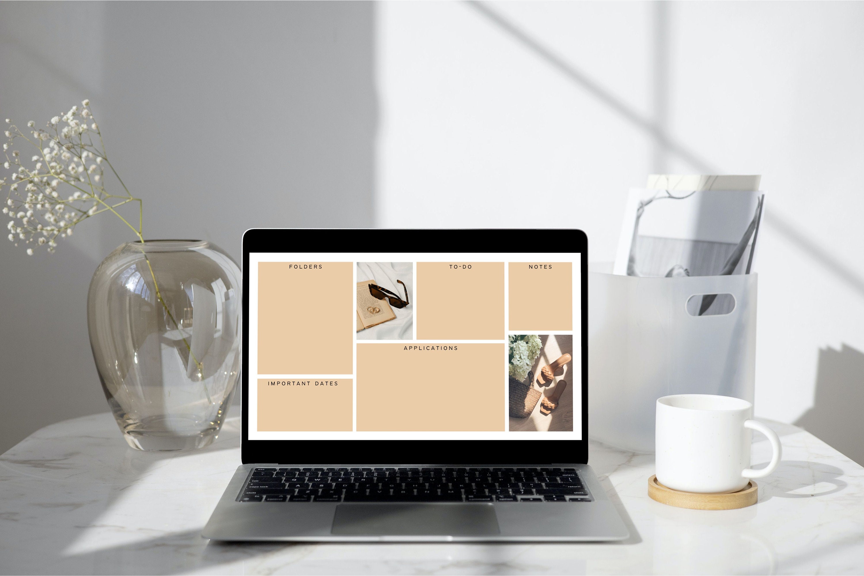 Desktop Organizer Wallpaper | Desktop Background | Desktop Wallpaper ...