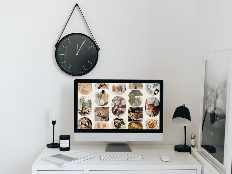 Vision Board Desktop Wallpaper | Customizable, Canva Template | Desktop ...