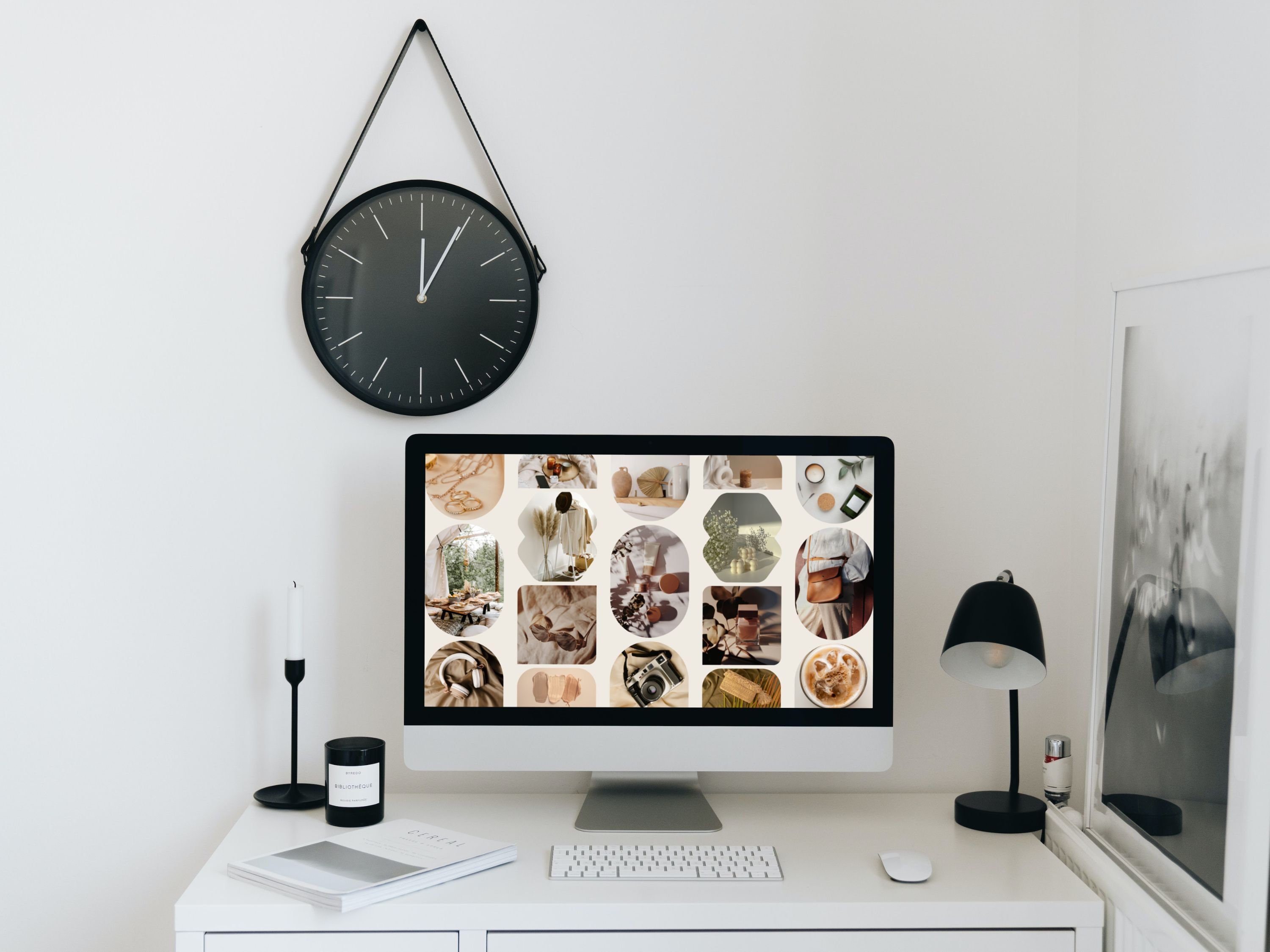 Vision Board Desktop Wallpaper | Customizable, Canva Template | Desktop ...