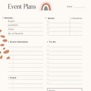 Event Planning Packet Printable - Etsy