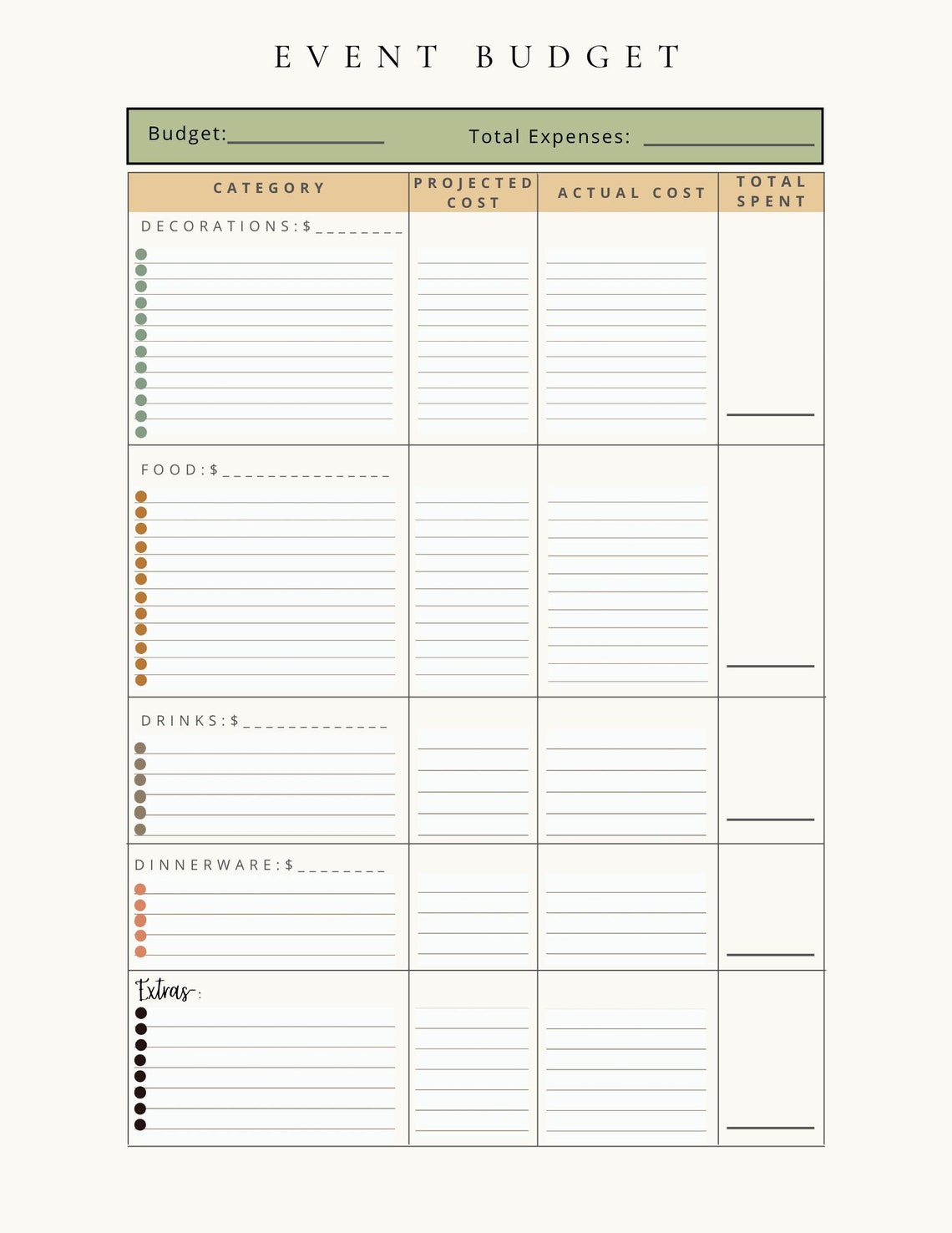 Event Planning Packet Printable - Etsy