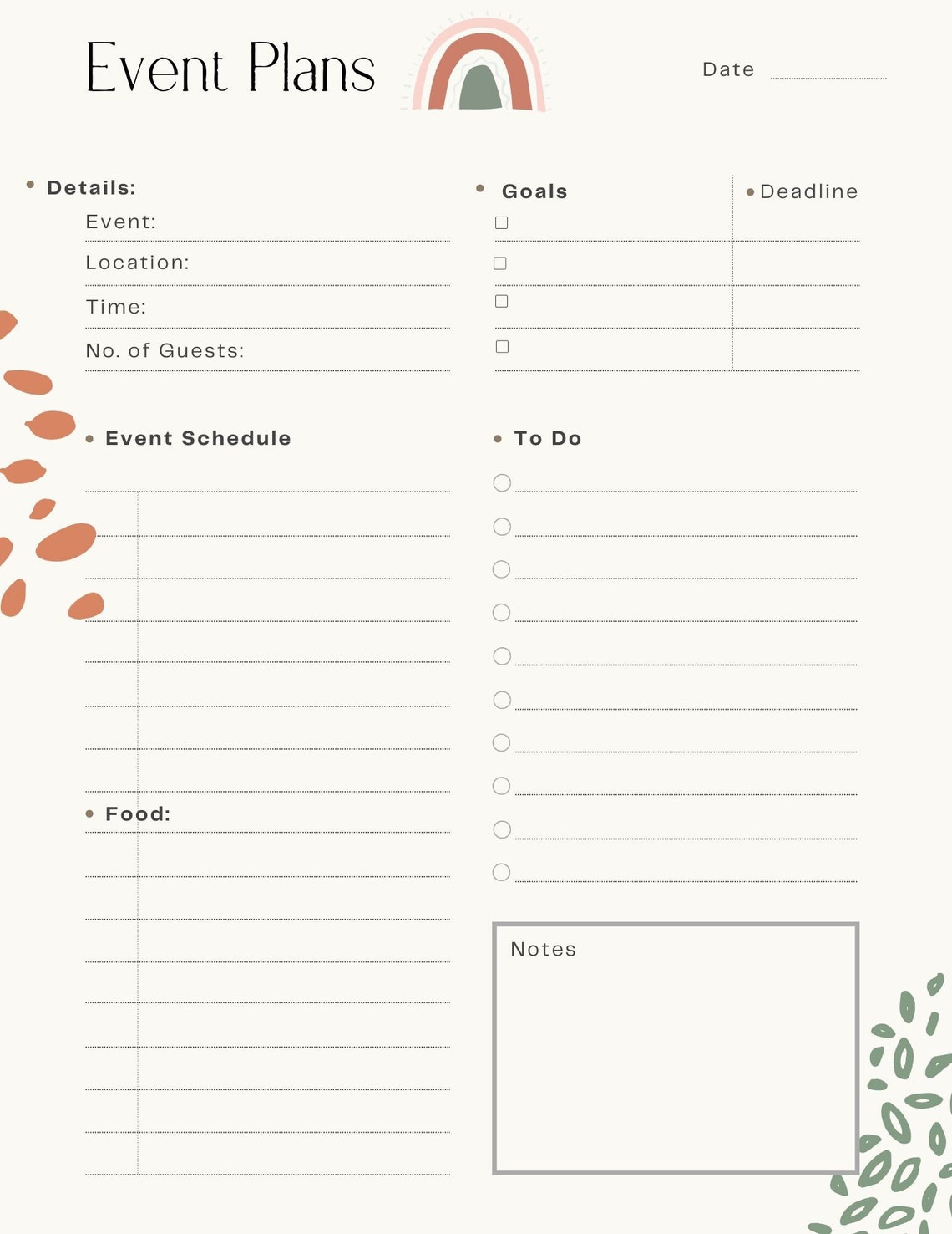 Event Planning Packet Printable - Etsy