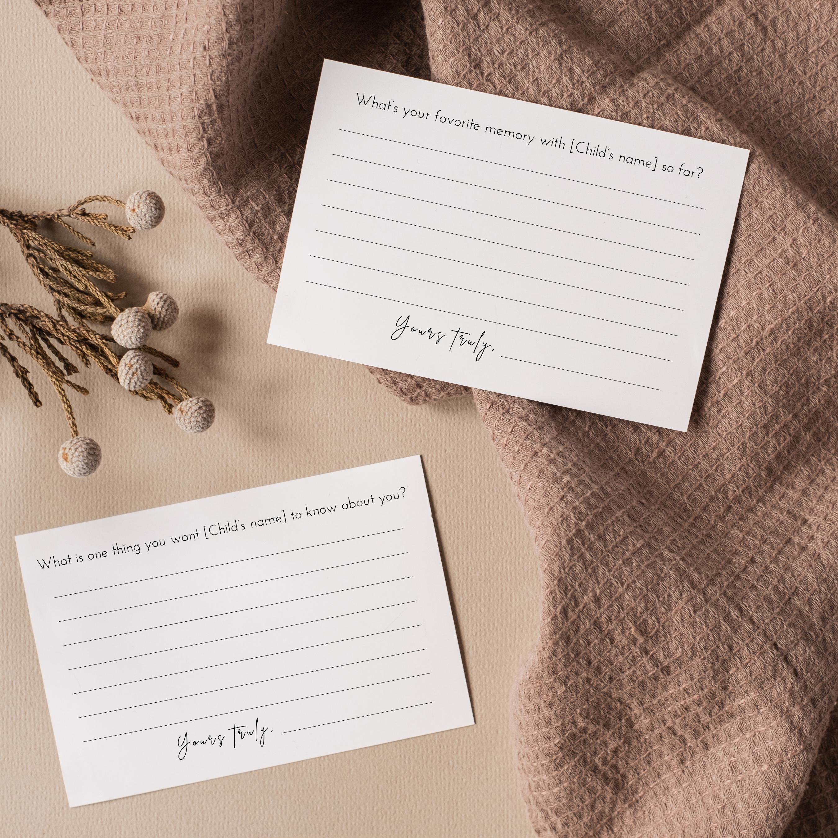 Baby Time Capsule Template, Time Capsule First Birthday, Baby Keepsake ...