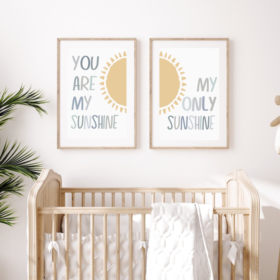 You Are My Sunshine Nursery Digital Print Set - Etsy