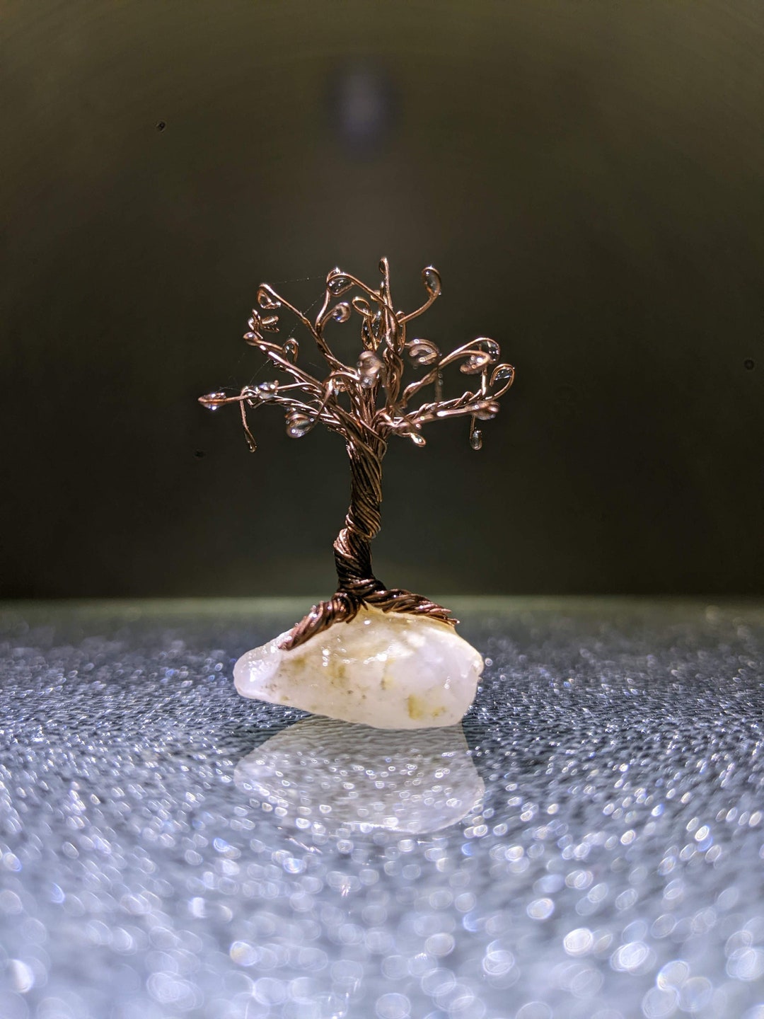 Artistic Miniature Hand Made Copper Wire Tree for Home Decoration With ...