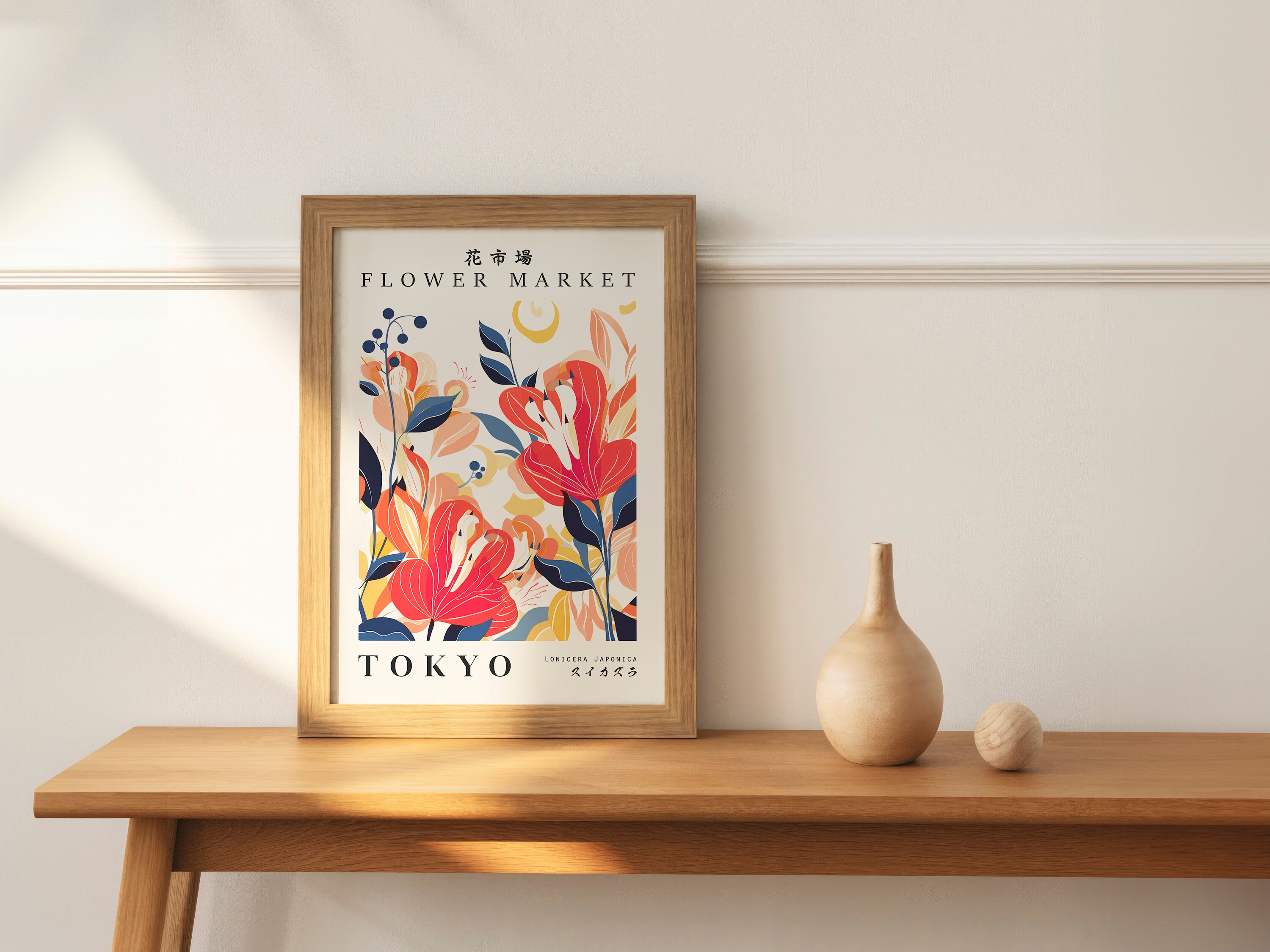 Japanese Flower Market Print Set: City Art Posters (digital Download ...