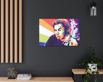 Elon Musk Smoking Canvas - Etsy
