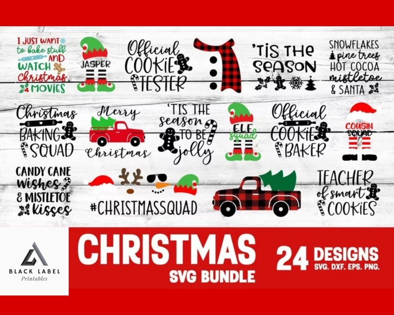 Winter SVG Bundle Jpg Png Dxf, Christmas Svg, Santa Svg, Christmas ...