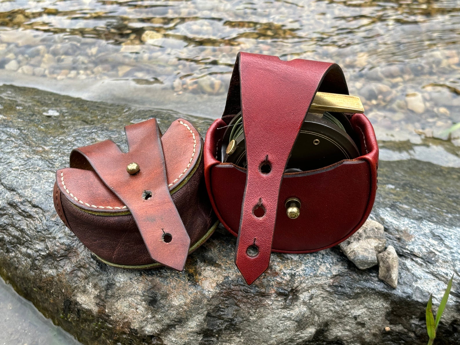 Handmade Leather Reel Case - Etsy