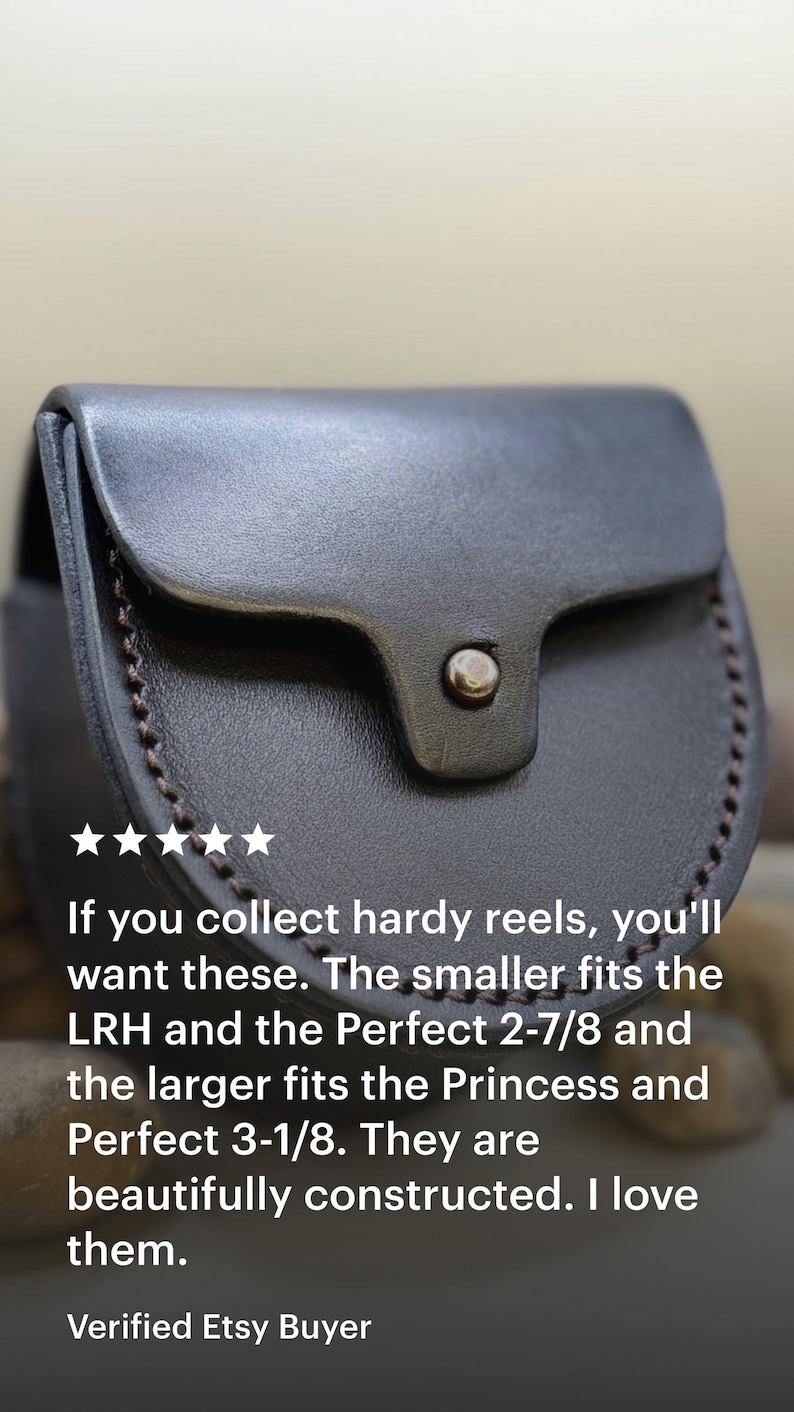 Leather Reel Storage Case (small) - Etsy