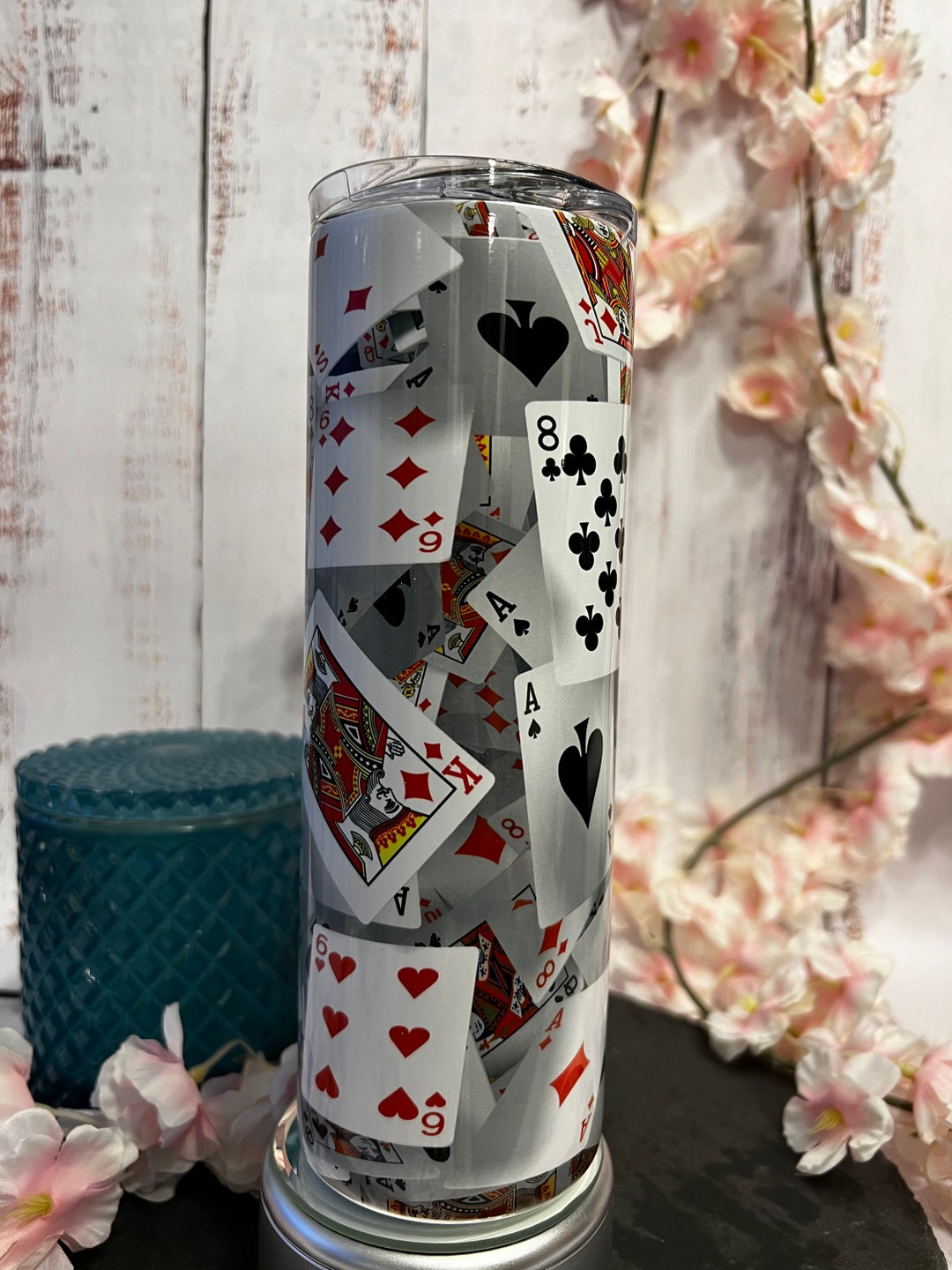 3D Falling Playing Cards Sublimation 20 Oz Insulated Tumbler - Etsy