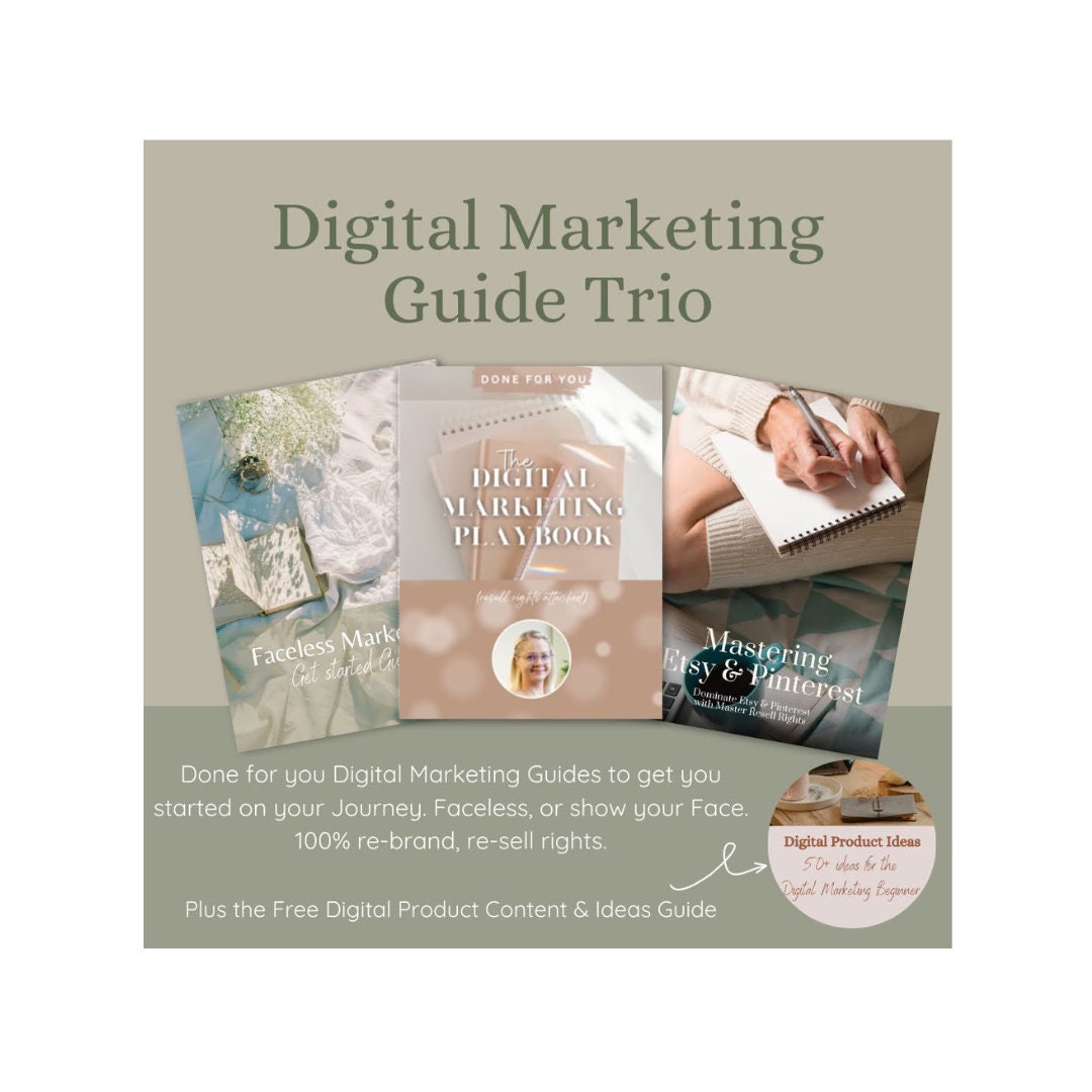 Trio - Ultimate Digital Marketing Guides - Etsy