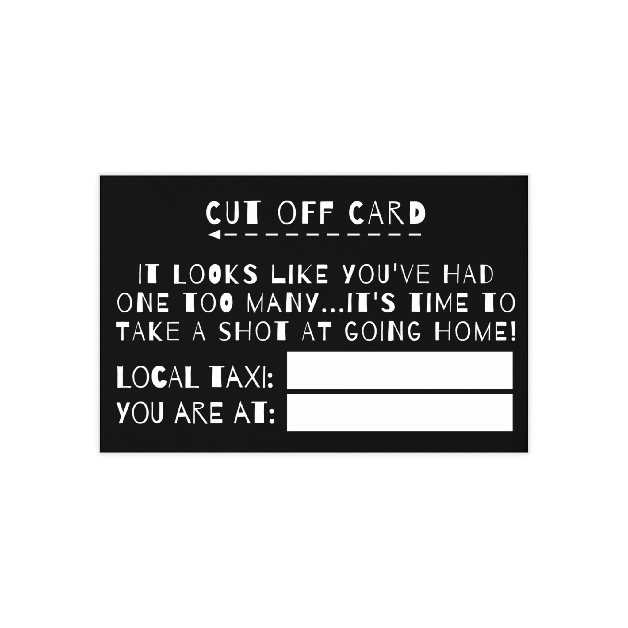 100 Cut off Cards for Bartenders Bars Clubs Venues Bouncers - Etsy