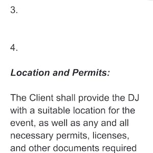 Editable MOBILE DJ Contract Template - THOROUGH, 6 Pages, Ultra ...
