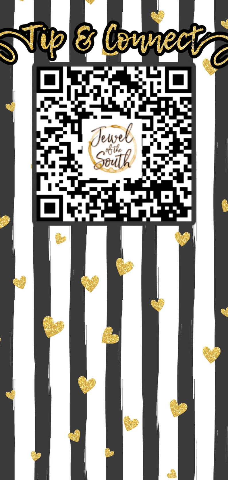 Compact Virtual Tip Jar Business Card Holder Use Your Popl or Any QR ...