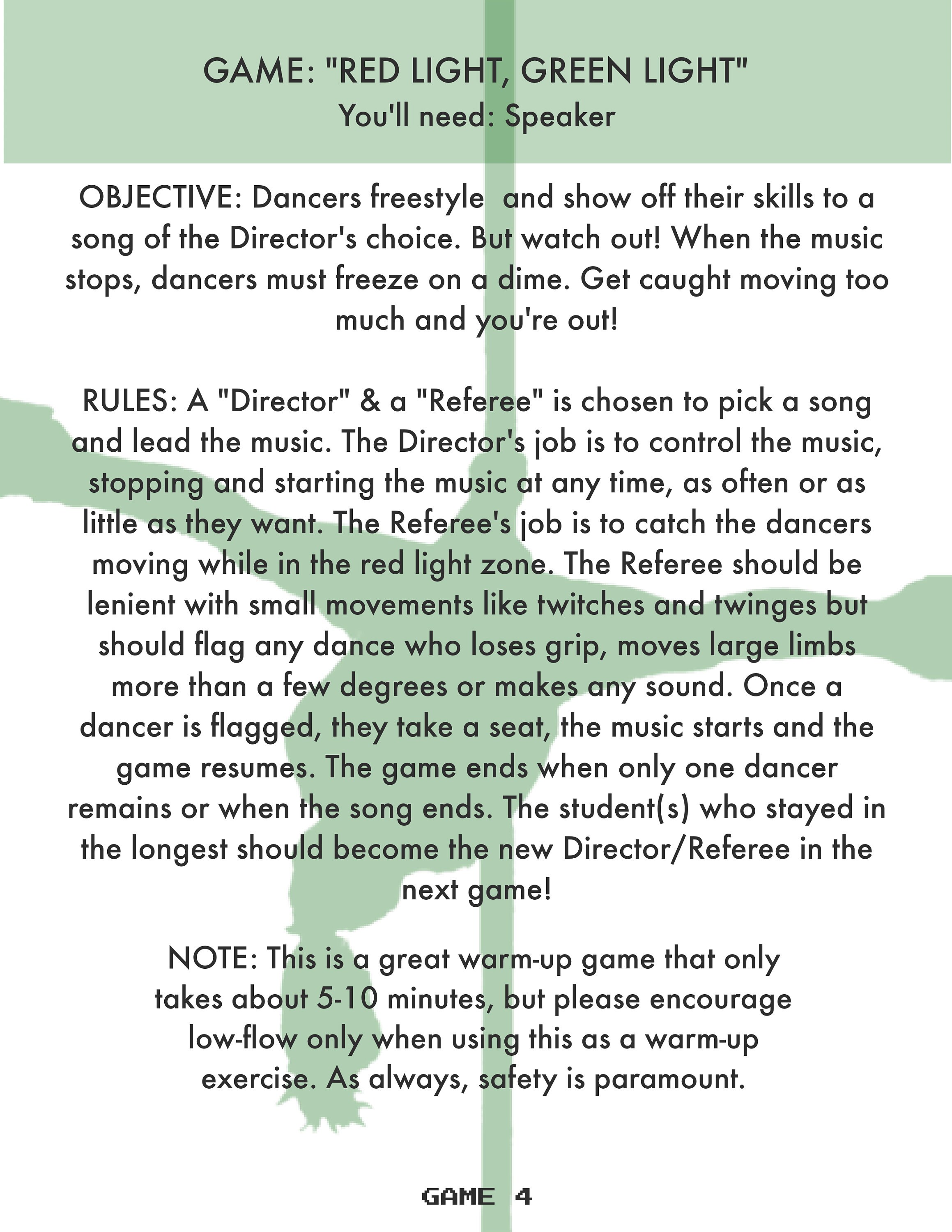 Printable Pole Dance Party Games for Pole Fitness Instructors Teachers ...