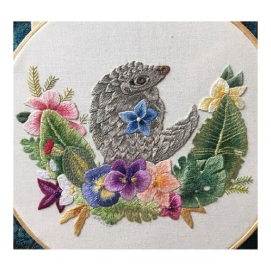 Palesa the Pangolin by Roseworks Embroidery Designs - DPP3 - Etsy