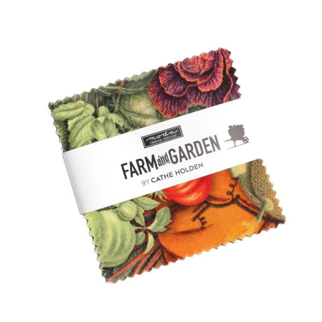 Farm and Garden ~ Mini Charm Packs ~ Cathe Holden for Moda -(42) 2.5" X ...