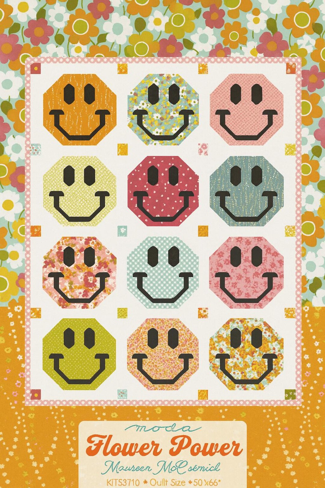 Moda Flower Power Quilt Kit – KIT33710 by Maureen Mccormick – “come on ...