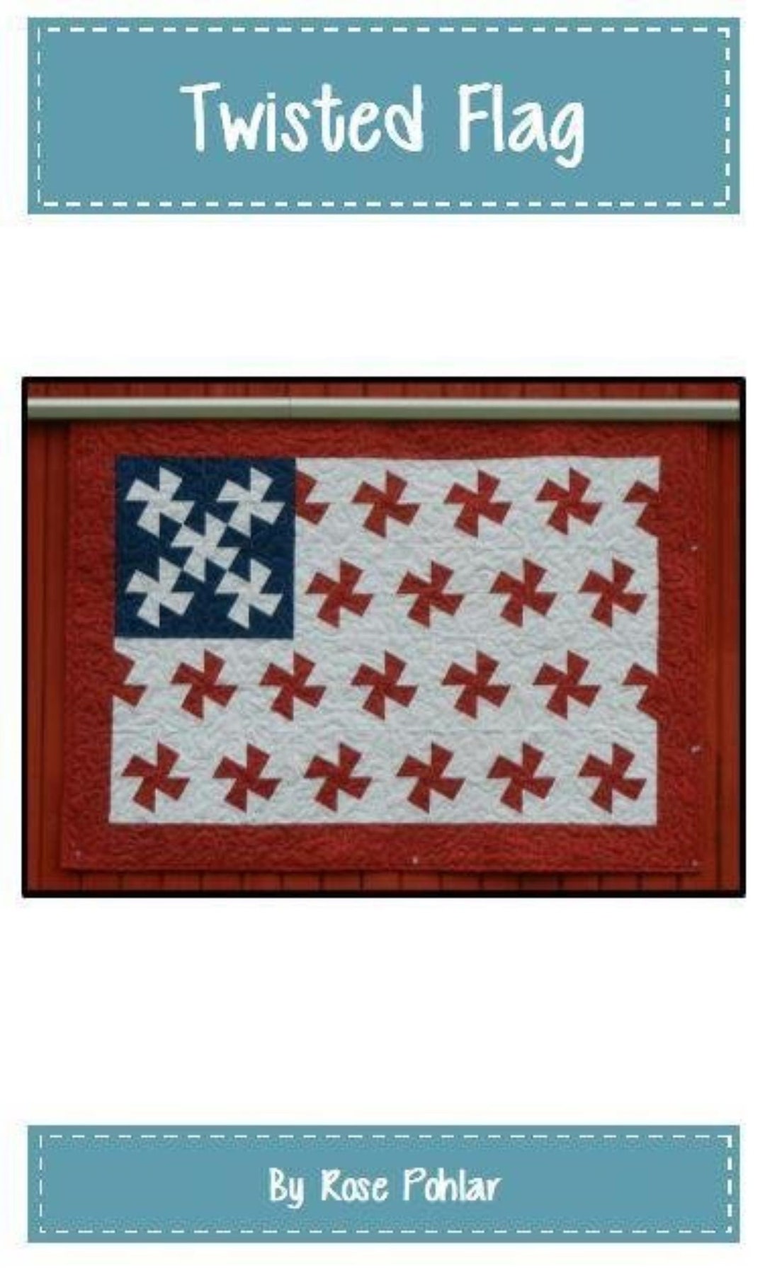 Twister Pattern Twisted Flag by Rose Pohlar Finished Size: 30 X 42 - Etsy