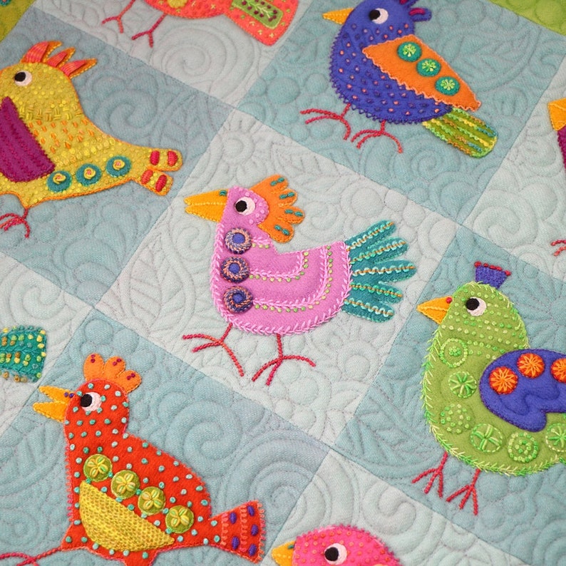 Chirp Quilt Kit by Sue Spargo for Beginners - Etsy