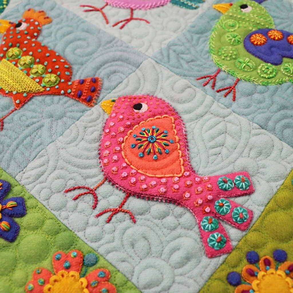 Chirp Quilt Kit by Sue Spargo for Beginners - Etsy