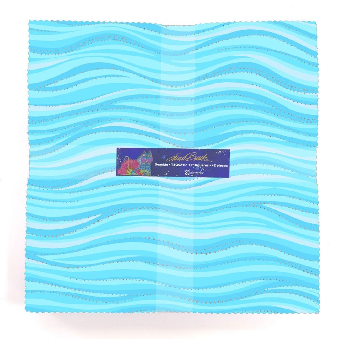 Laurel Burch - Seaside - (42) 10" X 10" Squares - Clothworks - 100% Cotton - Etsy