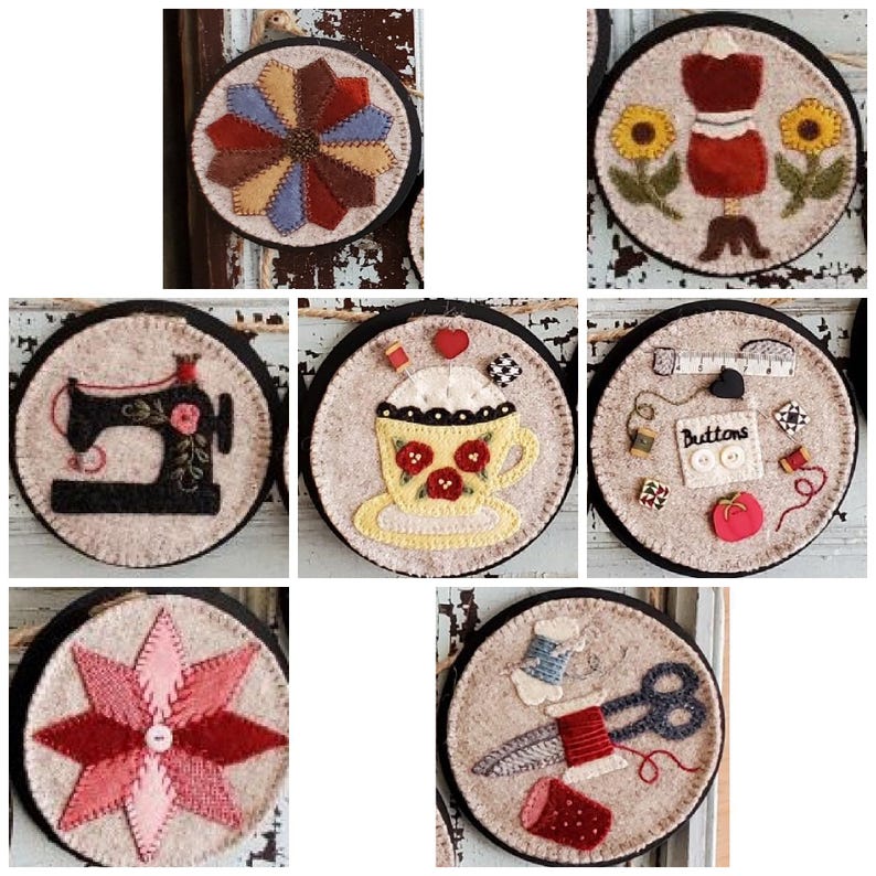 Stitch by Stitch Wool Kit - Sew Cherished - Seven Projects - Etsy