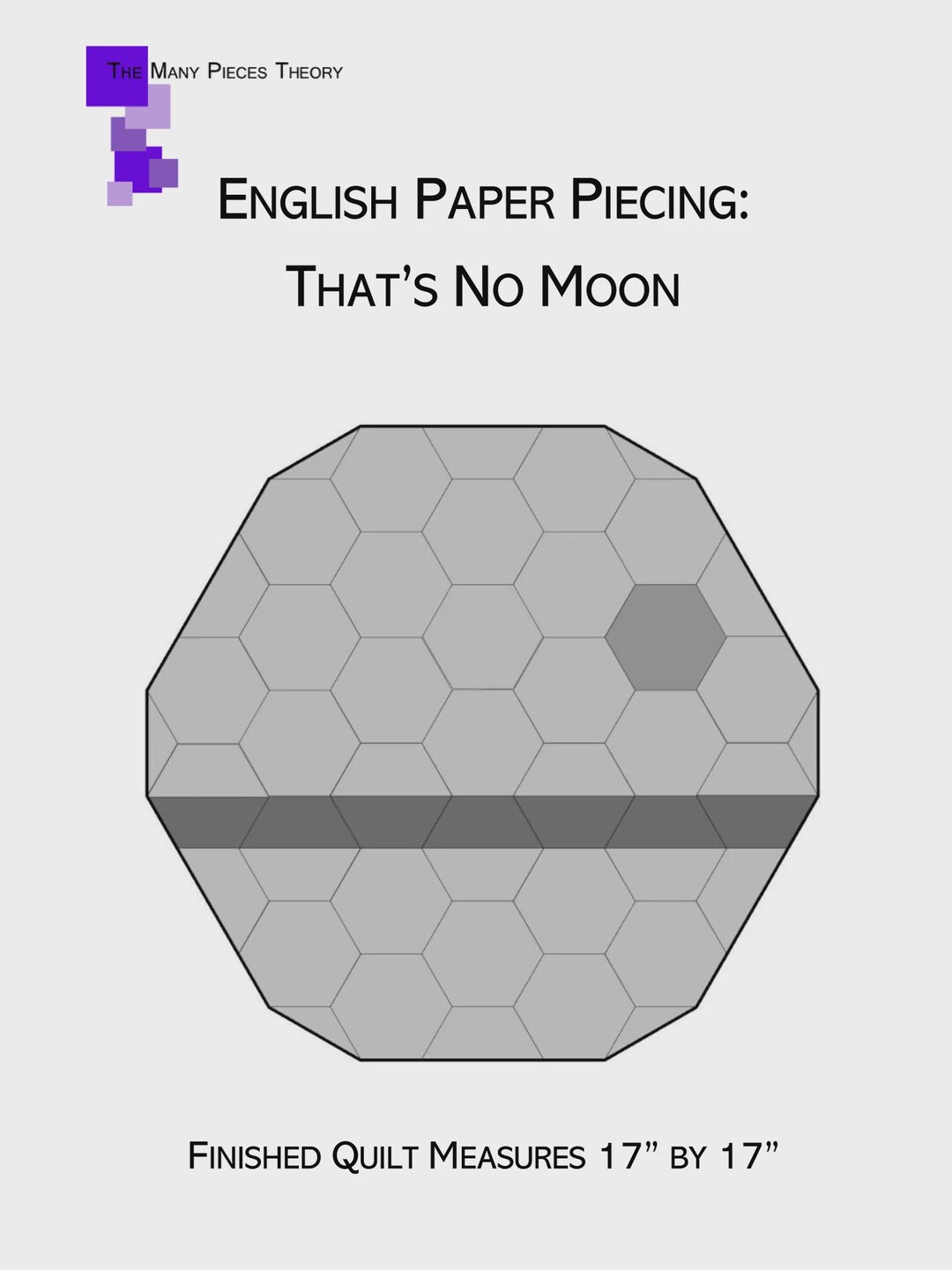 English Paper Piecing: Gaming - That's No Moon - 17" X 17" Finished ...