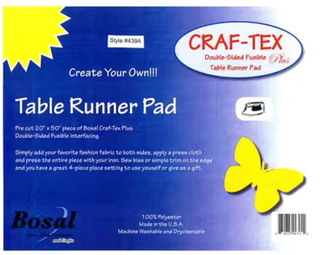 Bosal Craf-tex Double Sided Fusible Table Runner Interfacing – 20