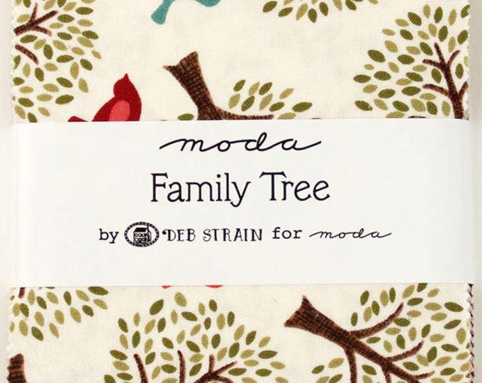 Family Tree - Charm Pack- Deb Strain for Moda - 5" X 5" Squares -100% ...