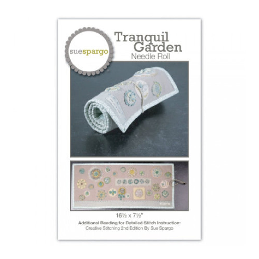 Tranquil Garden Needle Roll Pattern by Sue Spargo - Etsy