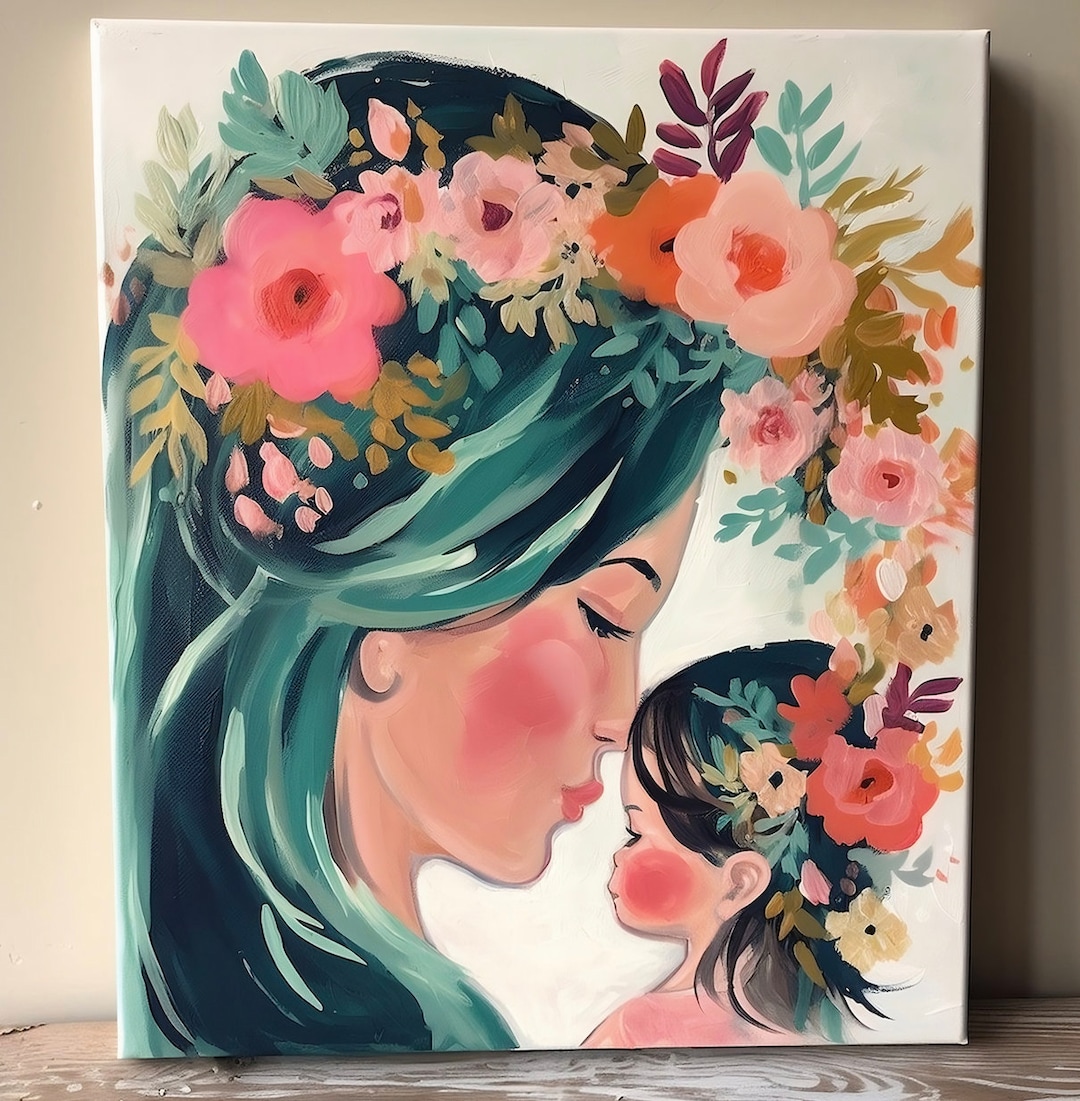 Mother's Day Gift for Mom Family Painting Painting Gift Home Decor ...