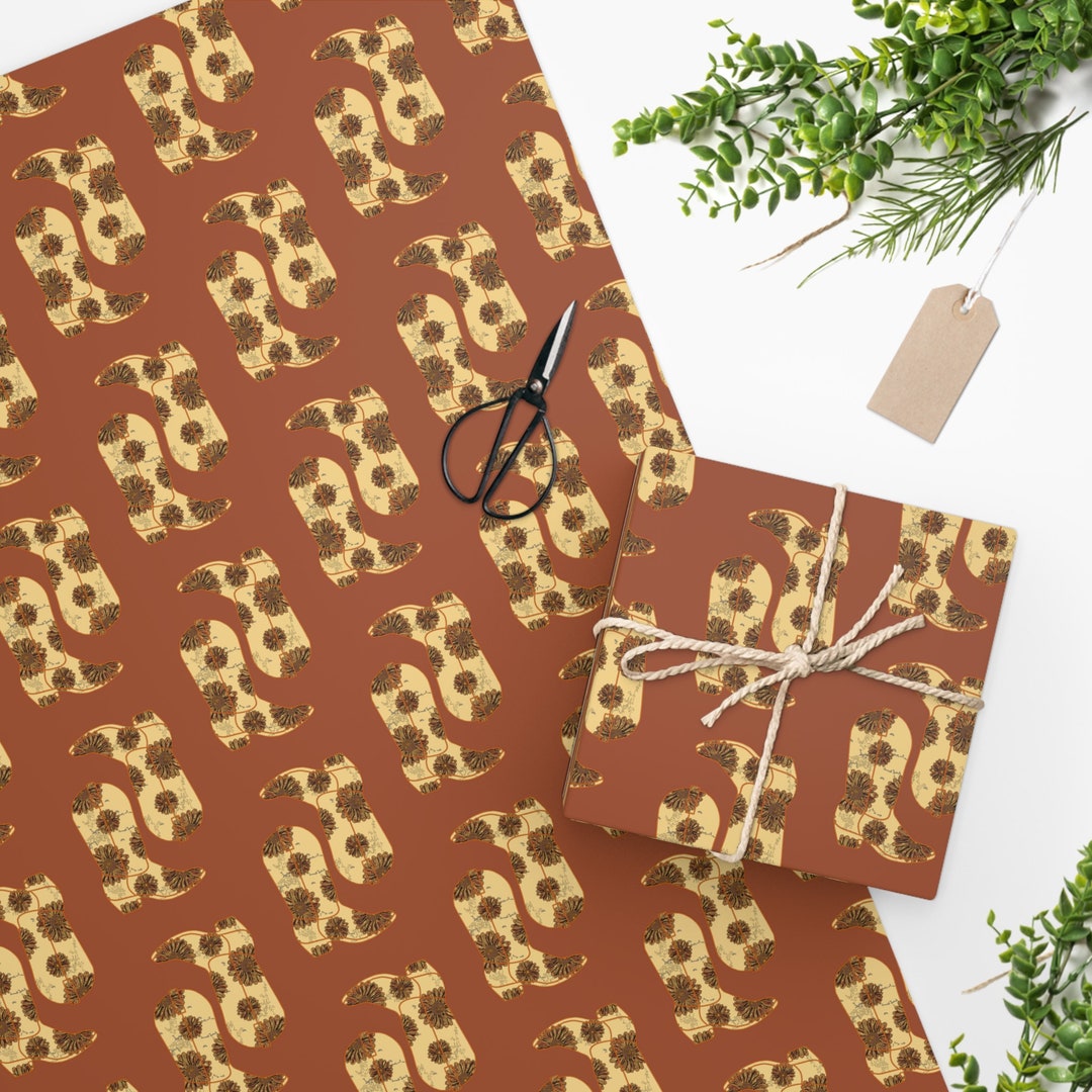 Barbara in Rust Wrapping Paper - Etsy