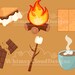 Cozy Smore Clipart Bundle - Handmade, Scrapbooking, Stickers, Camping ...