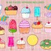 Kawaii Sweet Treats Clipart-cute Food PNG Clipart-kawaii Clipart Set ...
