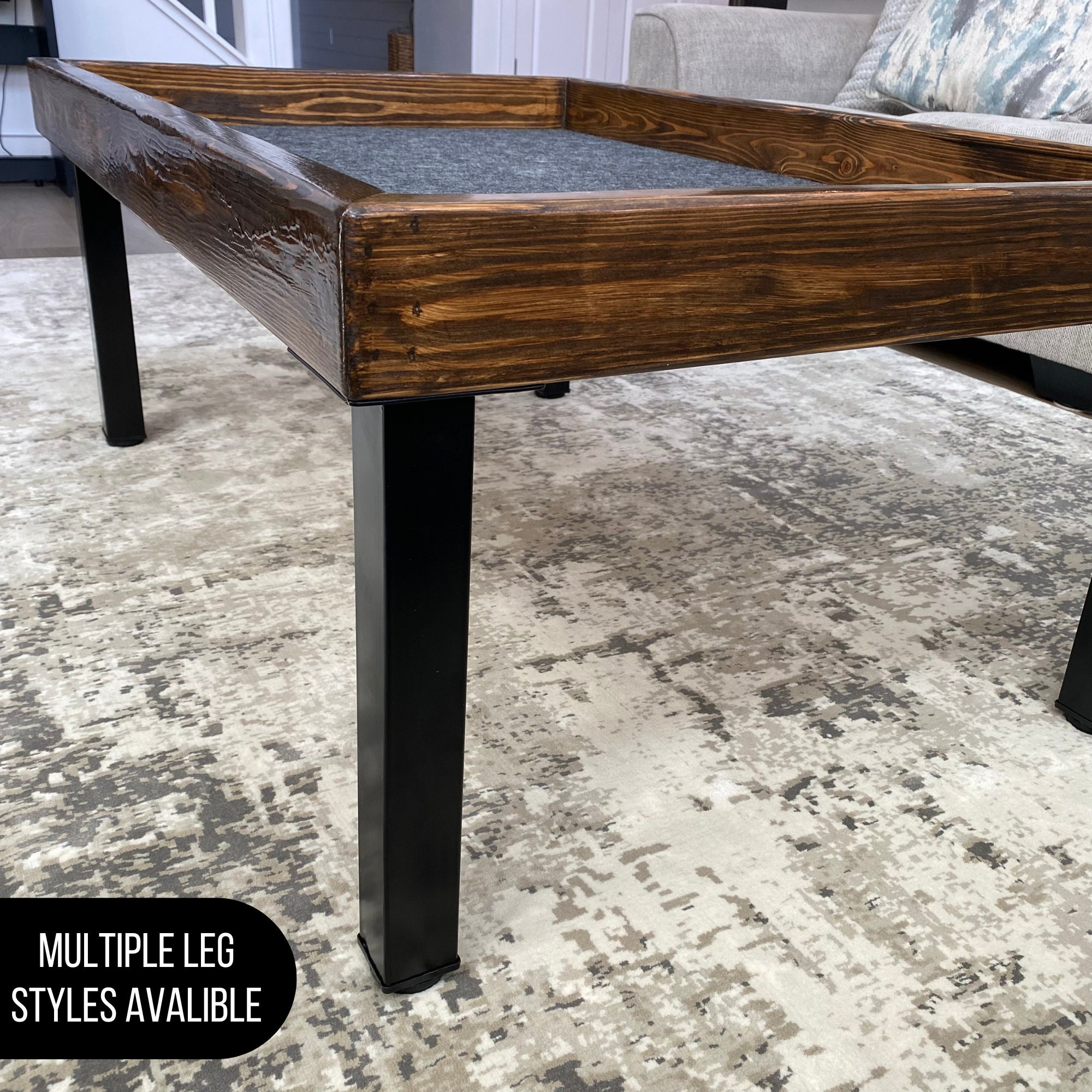 Board Game Coffee Table, Puzzle Table, Small Card Game Table, Rustic ...