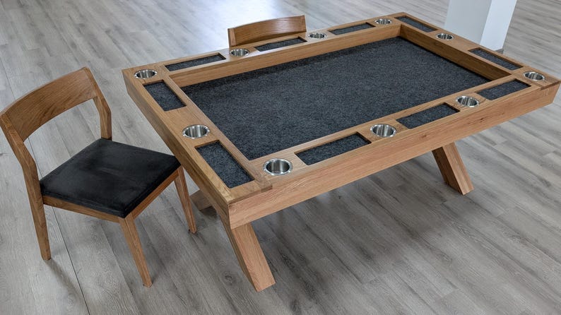 Board Game Table With Removable Topper, RPG Gaming Table, Convertible ...