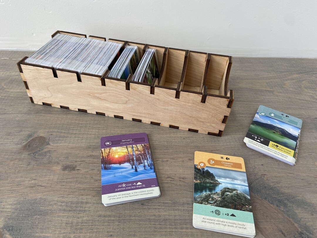 Custom Playing Card Box With Lid, Modular 2.5x3.5 Card Box, Card Tray ...