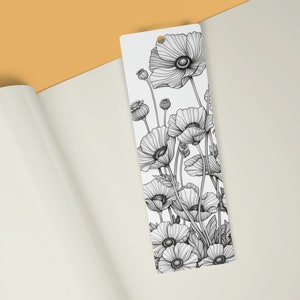 Printable Bookmark Set - Flower Theme Coloring Collection | 2"x6" | Set ...