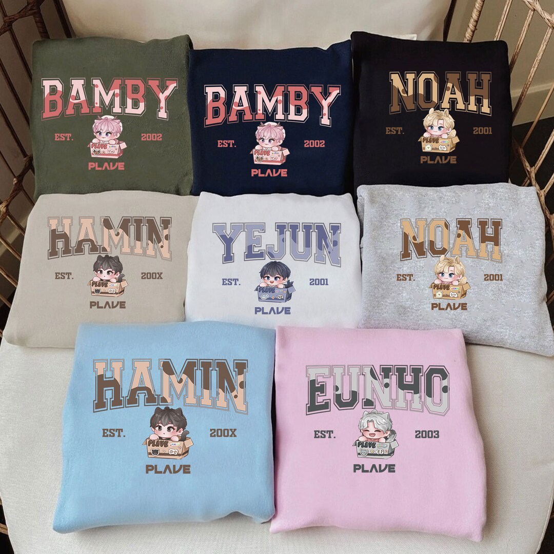 PLAVE Members Shirt, Cute Plave Kpop Sweatshirt, Kpop Plave Tshirt ...