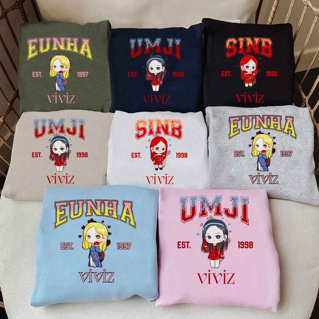 Cute Viviz Members Shirt, VIVIZ Kpop Sweatshirt, Viviz Fan Tshirt ...