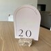 Travertine Table Number Stand - Etsy
