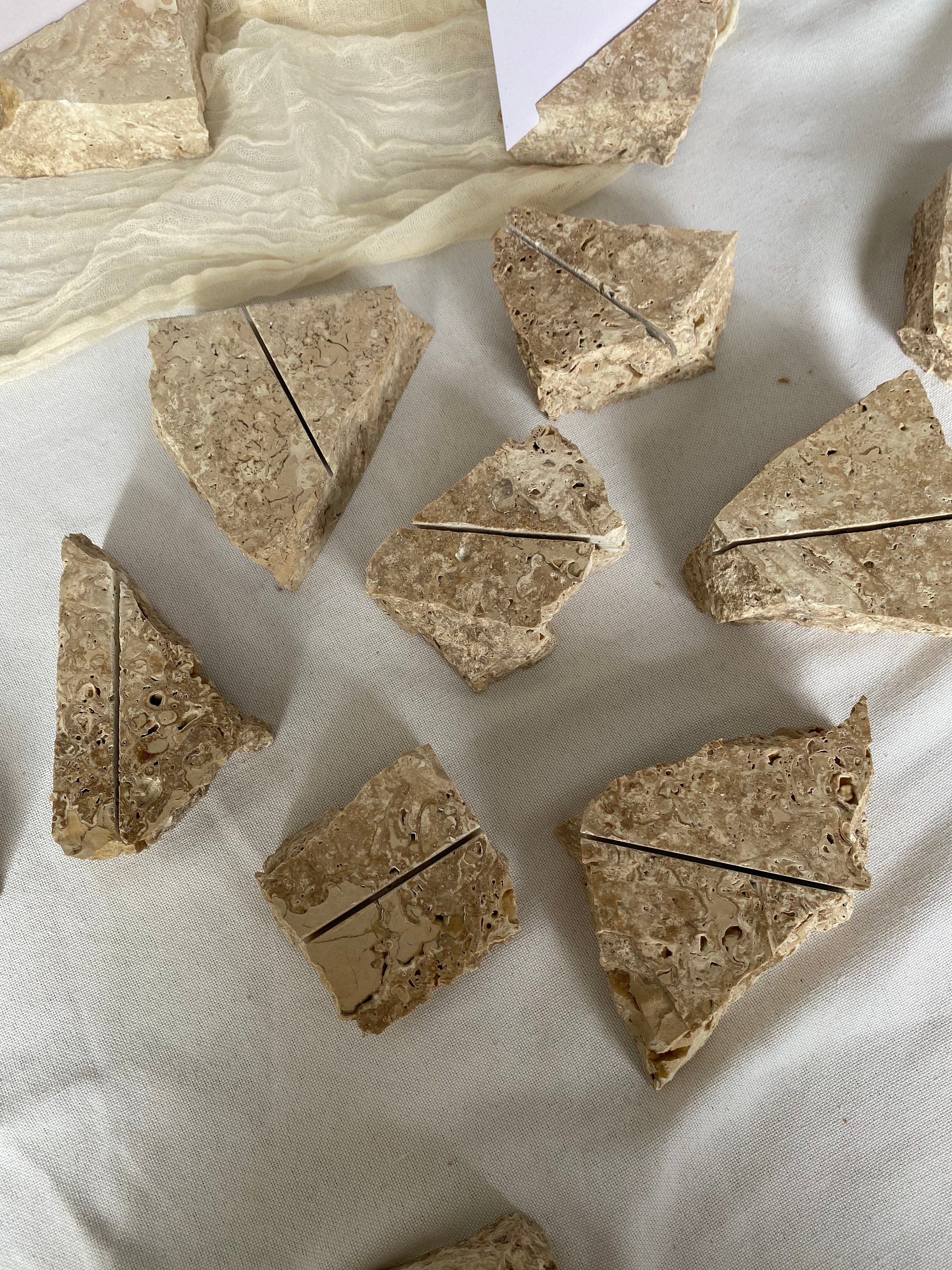 Travertine Table Number Stand - Etsy